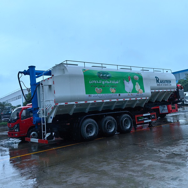 Bulk feed transport semi-trailer 50cbm_Chengli